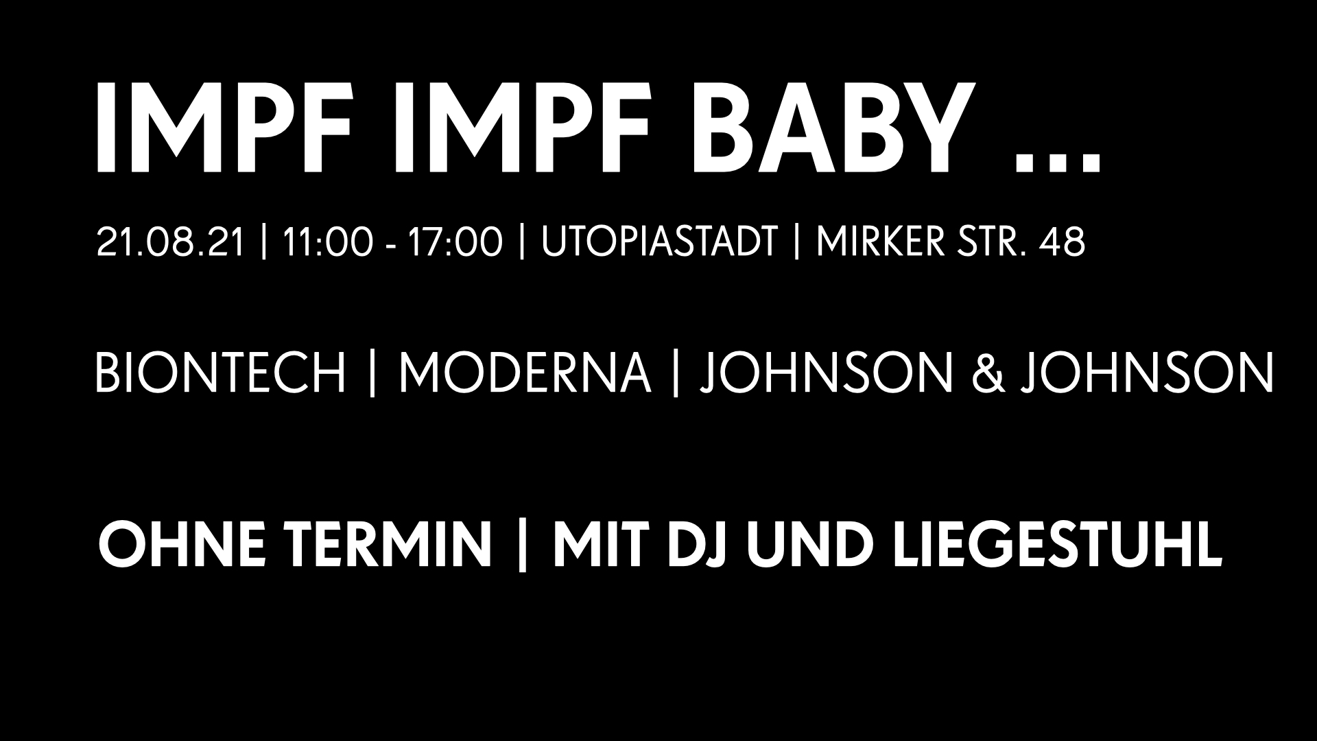 IMPF IMPF BABY … #2 – Utopiastadt